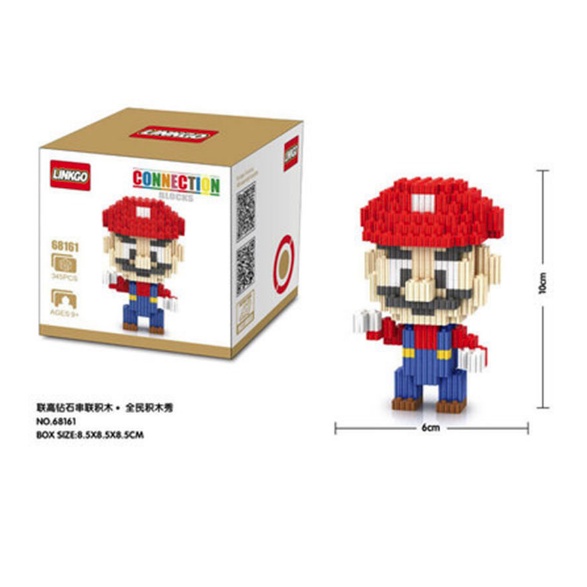 Jual Mini Nano Block Super Mario and friends Mainan Balok 3D Linkgo ...