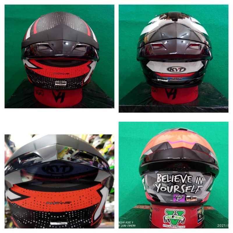 Jual SPOILER HELM KYT NFR +NX RACE +VISOR IRIDIUM | Shopee Indonesia
