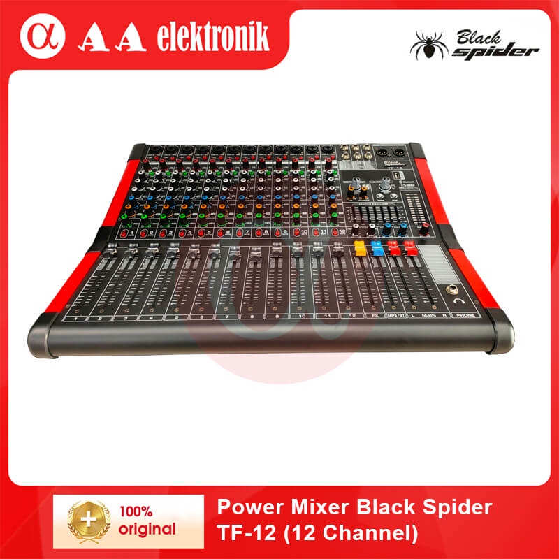 Jual Power Mixer Black Spider TF-12 (12 Channel) | Shopee Indonesia