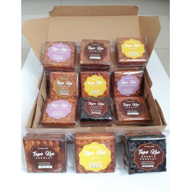 Jual LARGE BOX (isi 12pcs Tapekoe bebas pilih varian rasa) / Biskuit ...