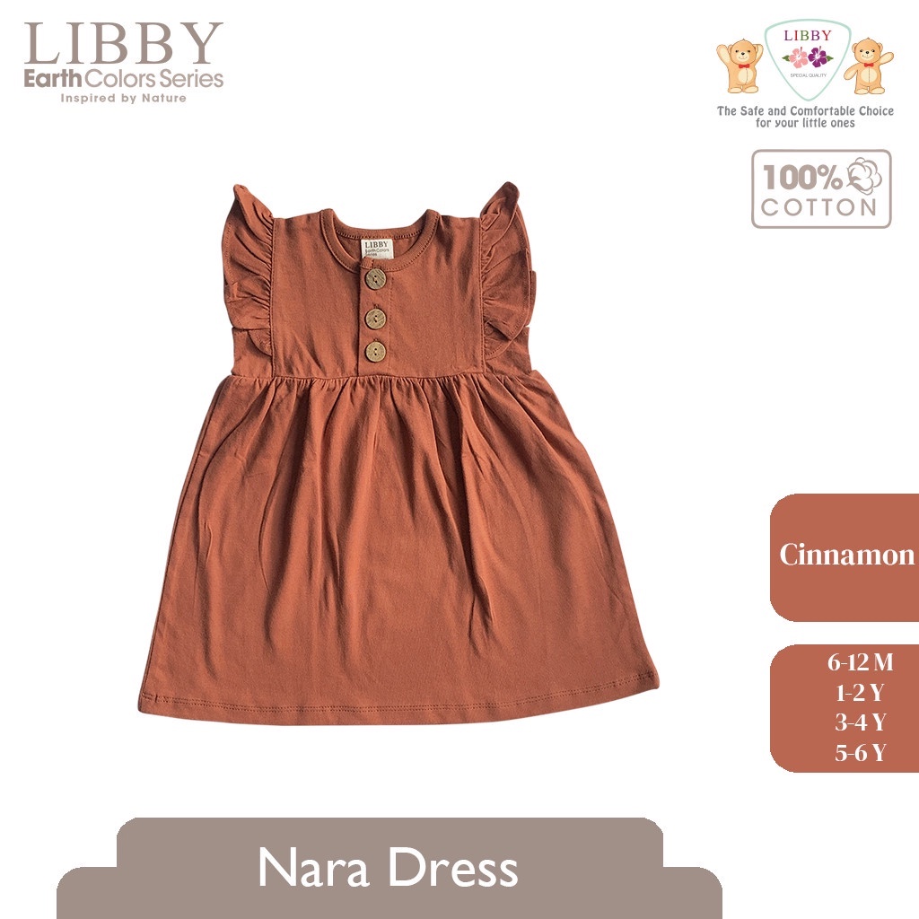 Jual Libby Baby Nara Dress Earth Color Dress Anak Perempuan Daster ...