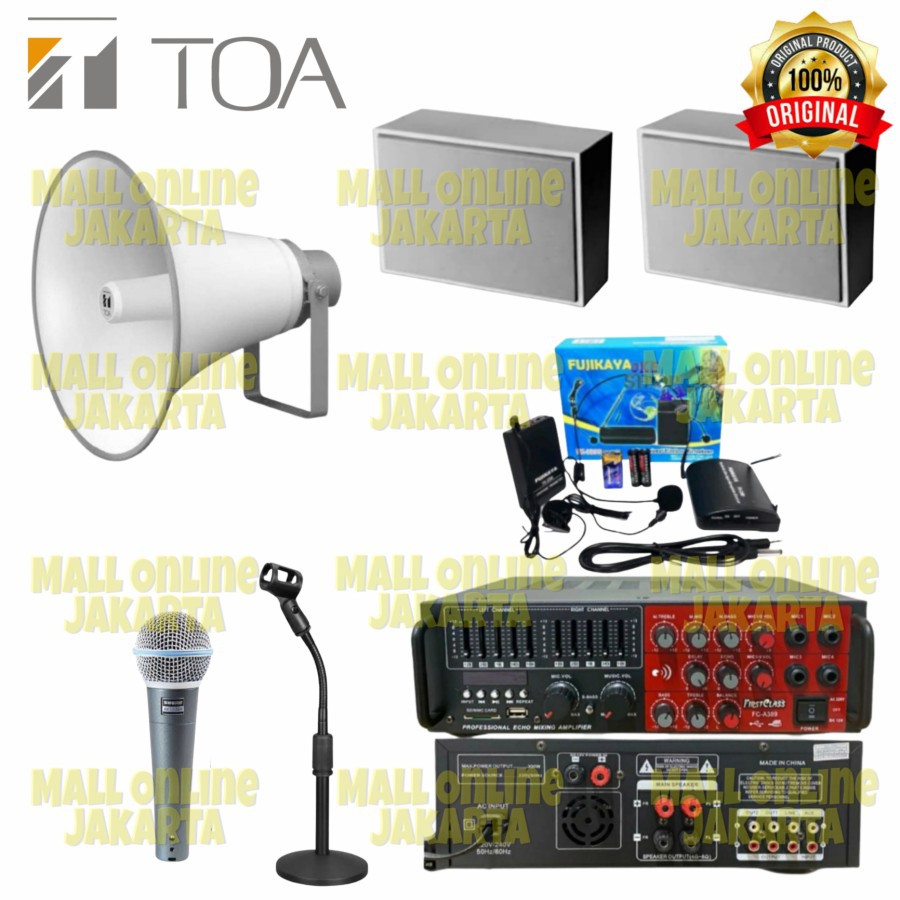Jual Paket 2 Sound System masjid mushola paket speaker TOA mushola original | Shopee Indonesia