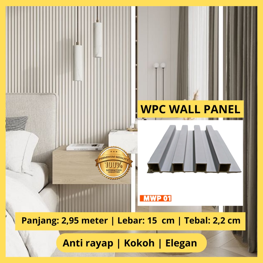 Jual Interior dinding WPC Wall panel wood MWP.01 Modern | Shopee Indonesia