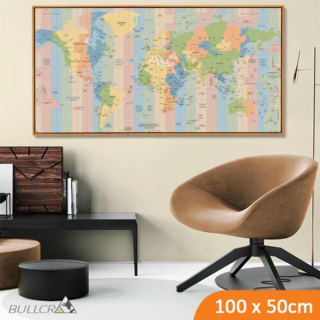 Jual Dekorasi dinding Peta dunia PREMIUM vintage world map retro custom ...