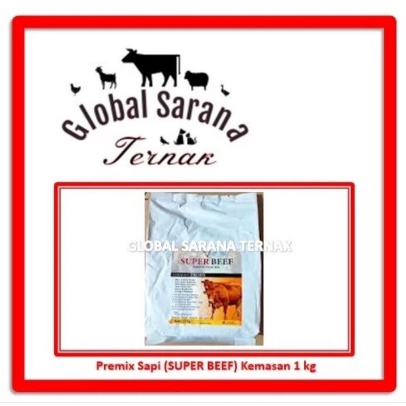 Jual Premix / Suplemen Khusus Sapi Kambing Domba (SUPER BEEF) Kemasan 1 ...