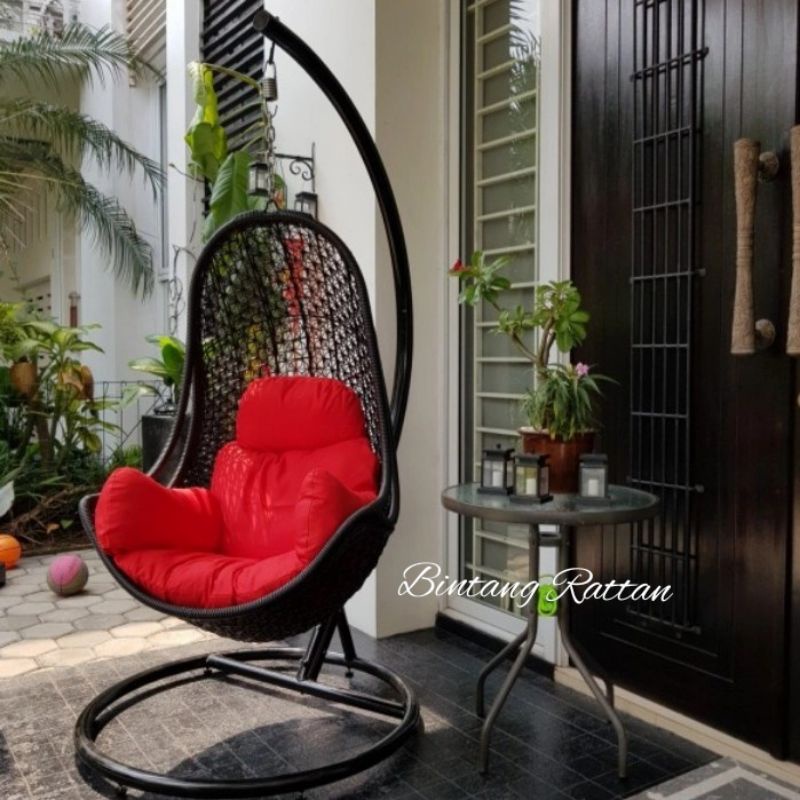 Jual Ayunan Gantung Inul Kursi Ayunan Rotan Sintetis Termurah Terlaris