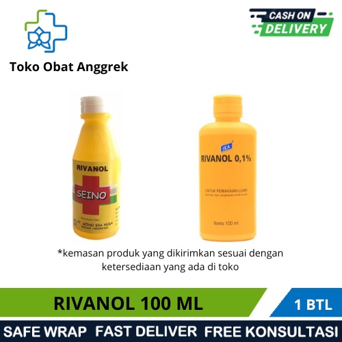Jual RIVANOL 1% 100 ML/ANTISEPTIK LUKA/MEMBUNUH BAKTERI DI LUKA ...