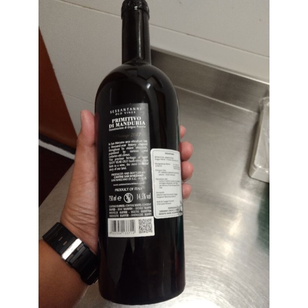 Jual botol wine primitivo di manduria | Shopee Indonesia