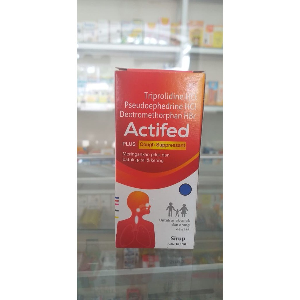 Jual Actifed syrup merah 60 ml batuk kering dan pilek actived | Shopee ...