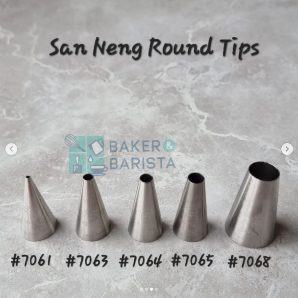 Jual San Neng Round Pastry Tips Decorating Spuit Sanneng Spuit Tip ...