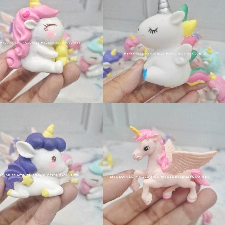 Jual Paylater Hiasan Kue UNICORN SET / Topper Cake Figure Boneka Kuda ...