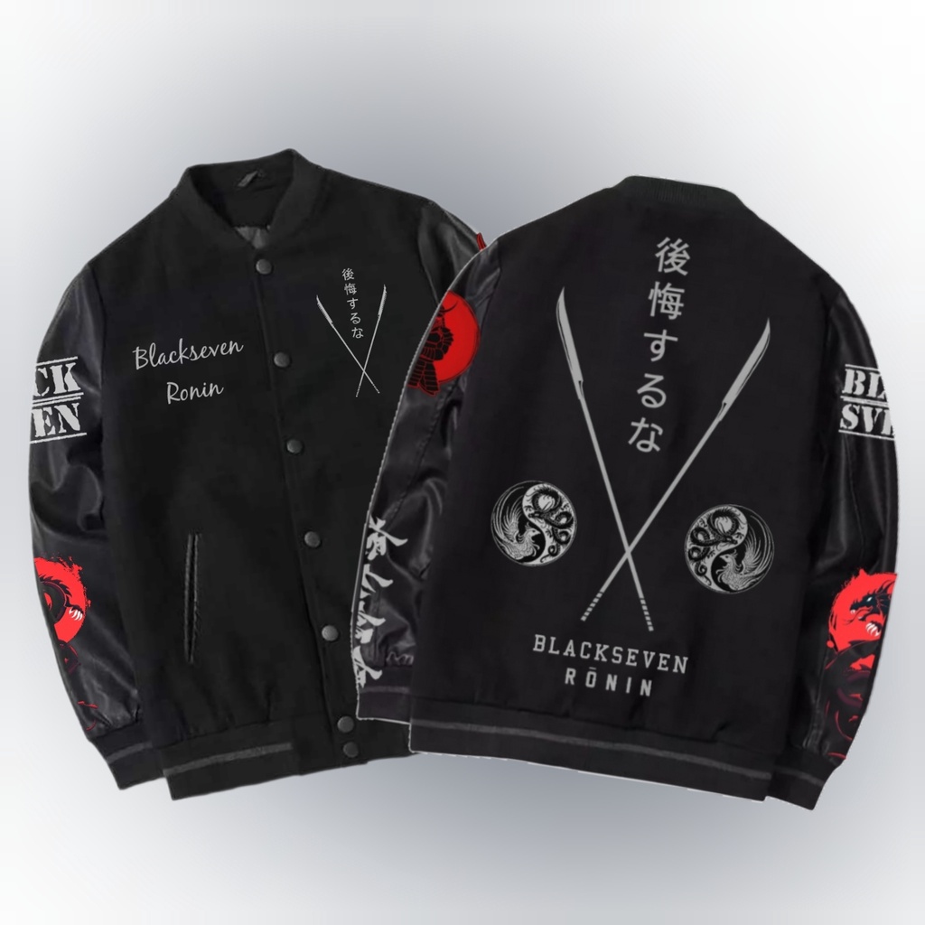 Jual Varsity Jacket | Jaket Baseball | Ronin Samurai | Shopee Indonesia