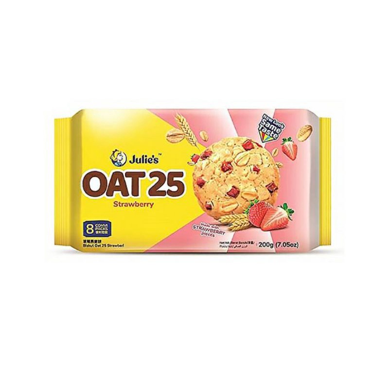 Jual Julie's Oat 25 Biskuit Strawberry 200 g | Shopee Indonesia