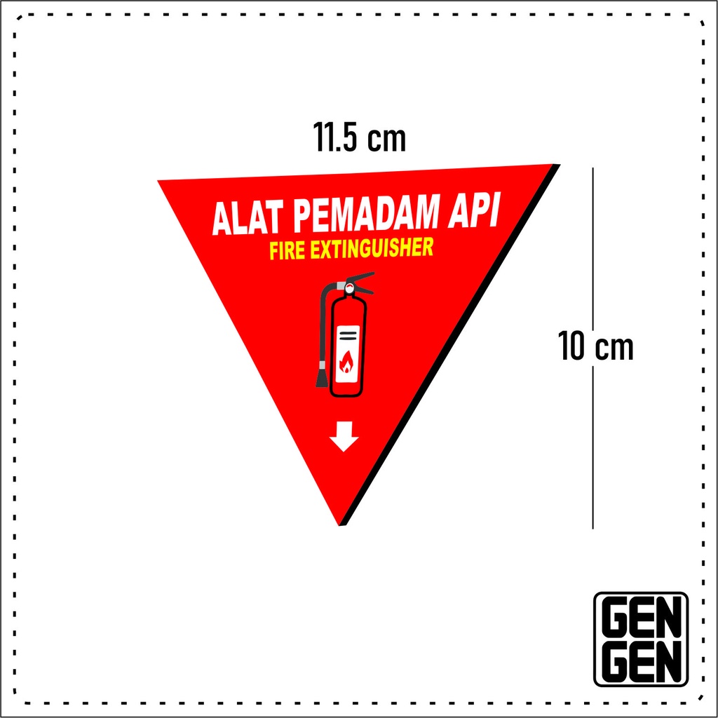 Jual TULISAN ALAT PEMADAM API / APAR SEGITIGA - KARET 2MM | Shopee ...