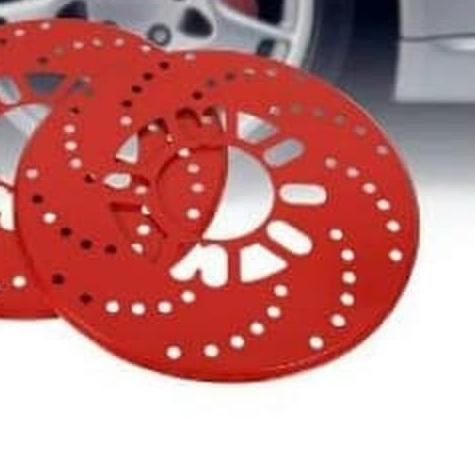 Jual Cover Rem Tromol Diskbrake Merah - Disk Fake Disk Brake JDM ...