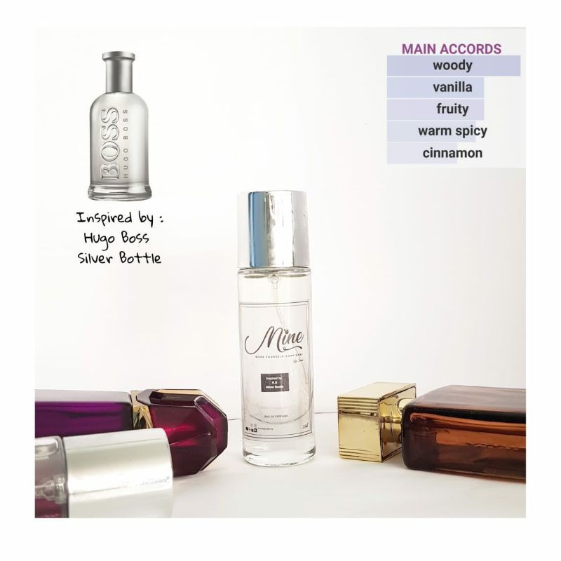 Jual Hugo Boss Silver Bottle - MINE Inspired parfum viral 35 ml ...