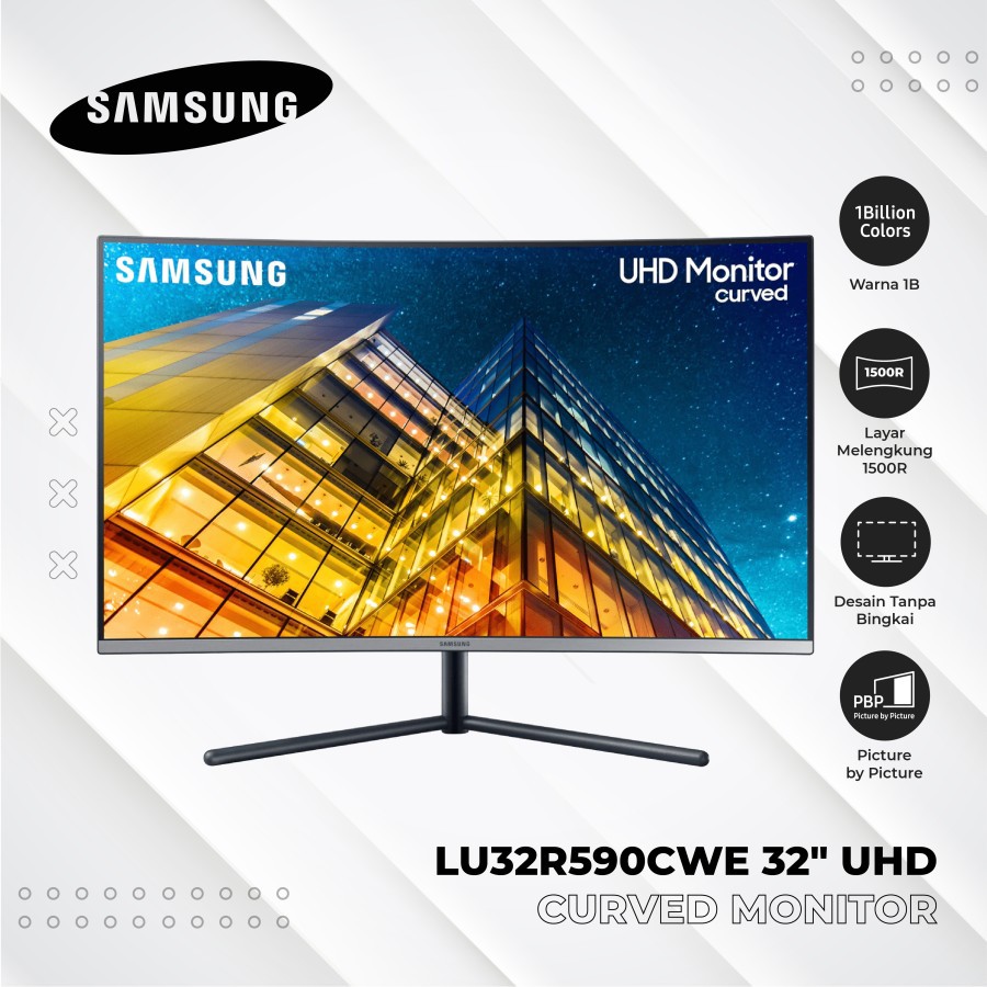 Jual Monitor 4K Samsung Curved U32R590 32" 3840 x 2160 - Garansi Resmi ...