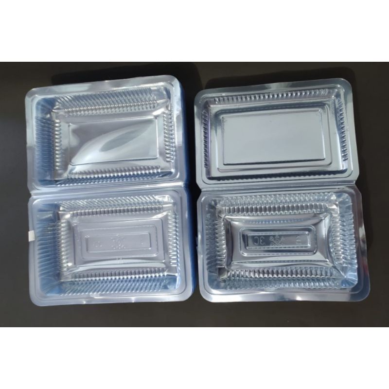 Jual mika plastik 3B @100pcs / kotak kue mika / kotak kue / box nasi / wadah nasi jajanan ...