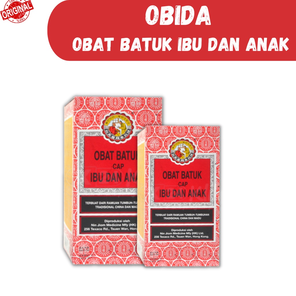 Jual Obat Batuk Cap Ibu Dan Anak/OBIDA/Nin Jiom Pei Pa Koa/Phi Pha Kao ...
