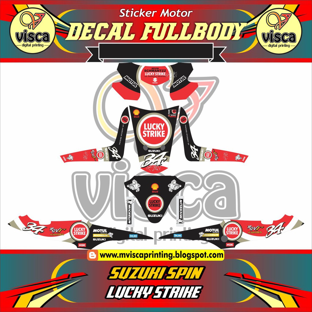 Jual STIKER VARIASI MOTOR SPIN DECAL STRIPING FULL BODY SPIN LUCKY ...