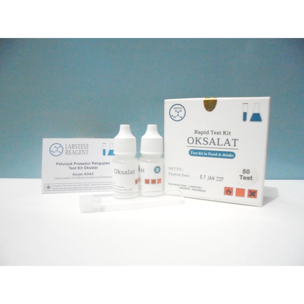 Jual Test Kit Oksalat / Oxalate Rapid Test / Reagen Uji Oksalat Labtest ...