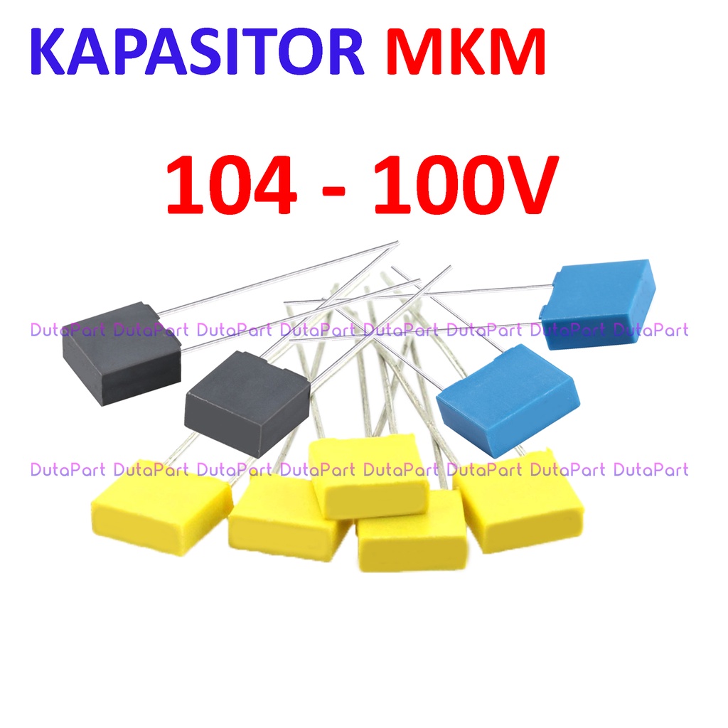Jual MKM 100V 104 0.1uF 100nF Kapasitor Capasitor Capacitor Pitch 5mm | Shopee Indonesia
