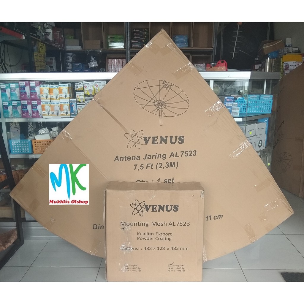 Jual Parabola Jaring Venus 7523 7.5 Feet HITAM | Shopee Indonesia
