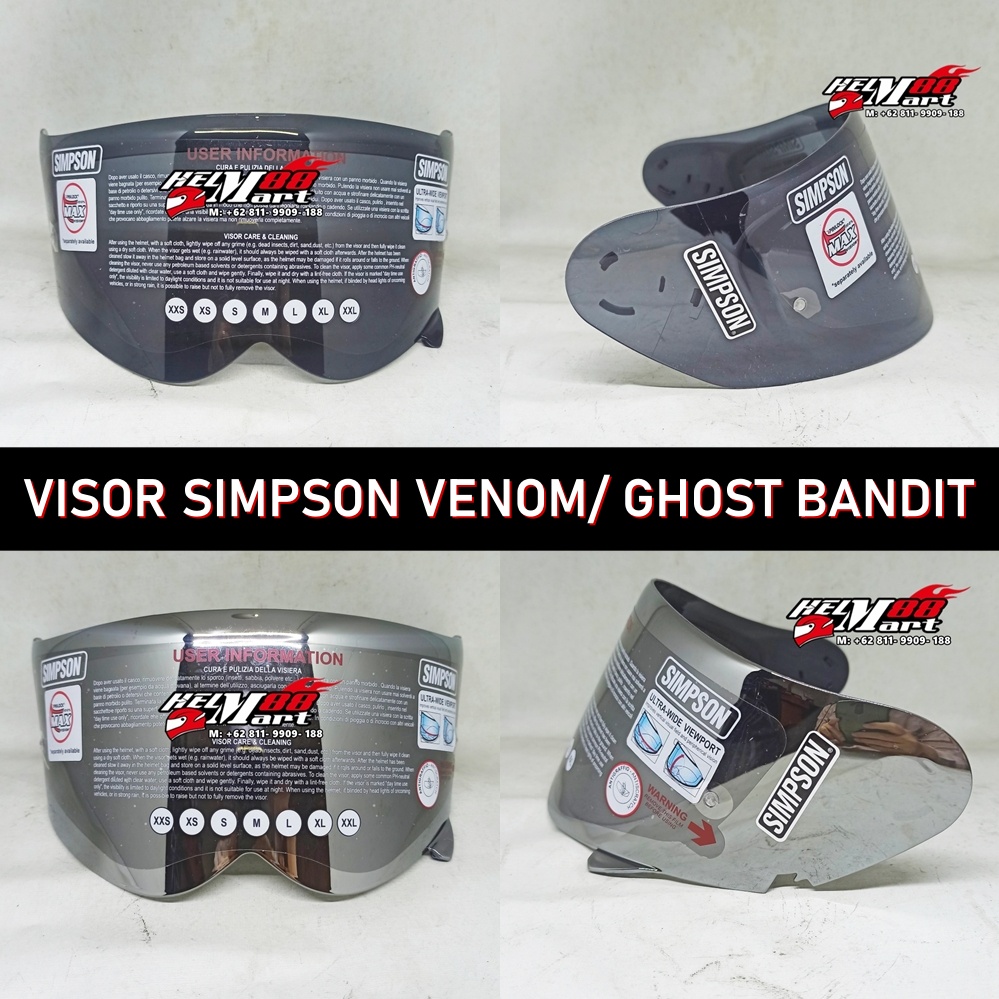 Jual Visor SIMPSON Venom/ Ghost Bandit - Kaca Helm Simpson | Shopee ... Jual Visor SIMPSON Venom/ Ghost Bandit - Kaca Helm Simpson | Shopee ...