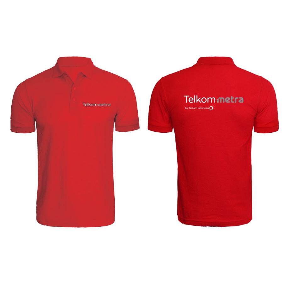 Jual polo shirt telkom metra / baju kerah telkommetra telkomsel ...