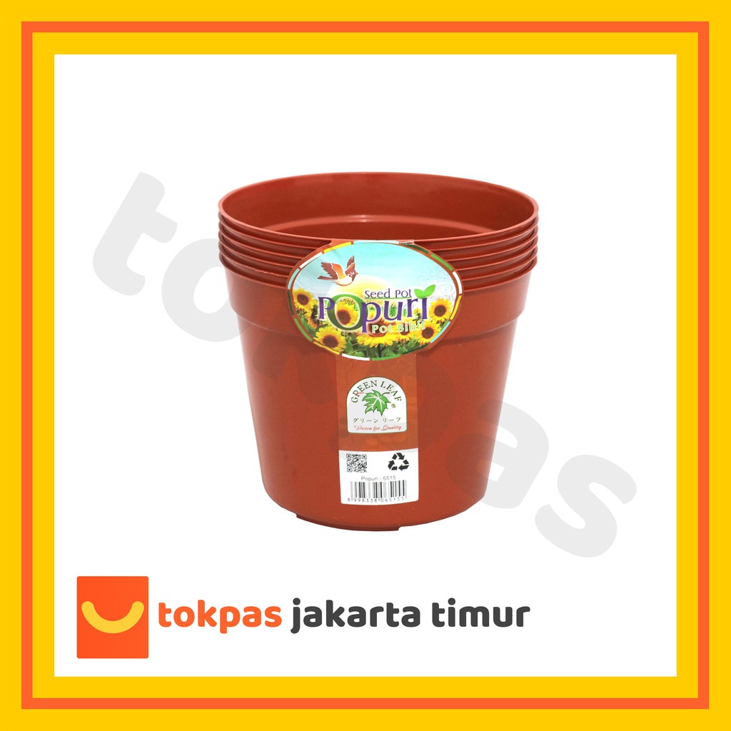 Jual [6 PCS] SUPER MURAH Pot Polos Plastik Simba Bunga Tanaman Hias ...