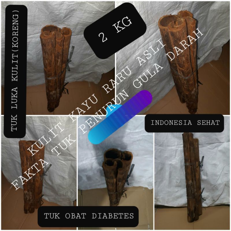 Jual kulit kayu raru Herbal 2KG Tuk penurun gula darah,Diabetes,luka ...