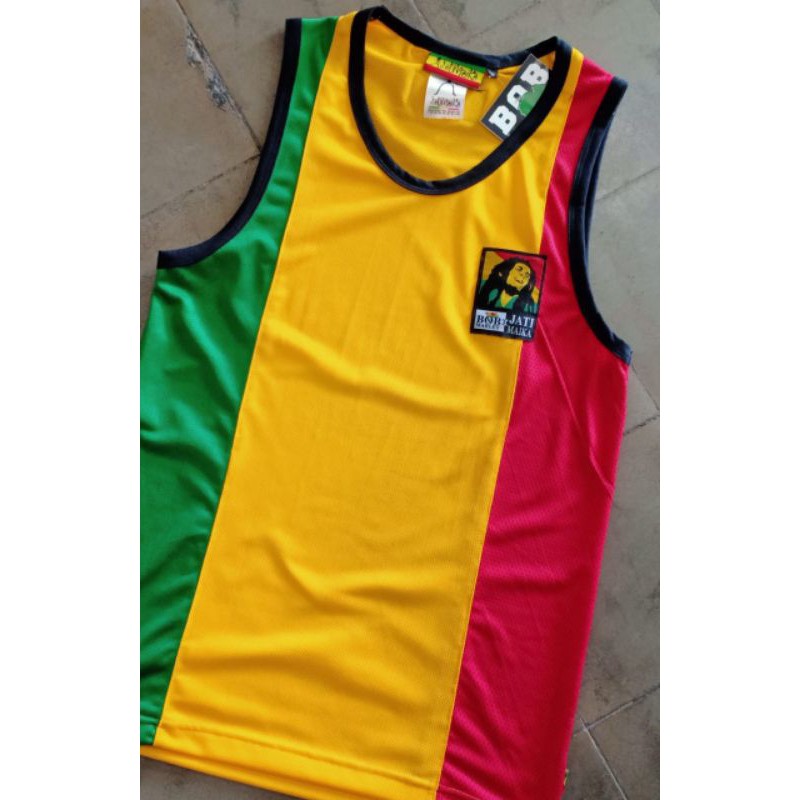 Jual singlet lekbong rasta Bob Marley reggae slank jamaika | Shopee ...