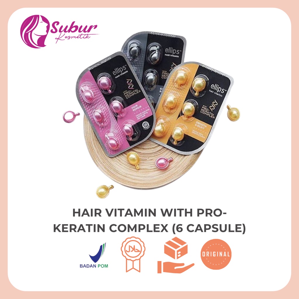 Jual Ellips Hair Vitamin Pro-Keratin Complex (6 Capsule) | Shopee Indonesia