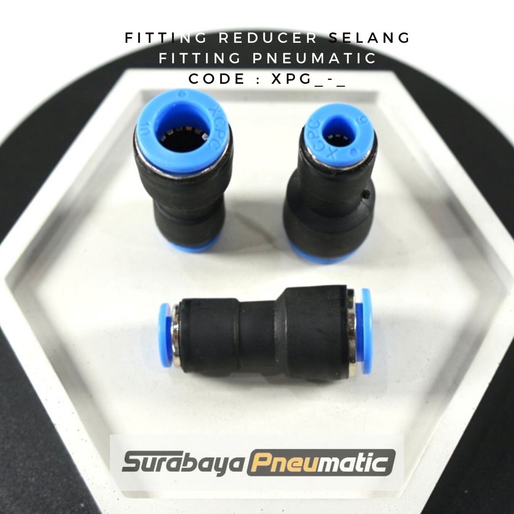 Jual Fitting Reducer - XPG12-8(12mmx8mm) - Lurus Sambungan Selang“XCPC” | Shopee Indonesia