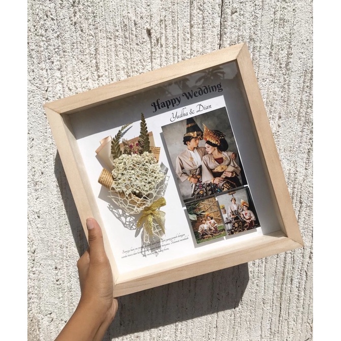 Jual Frame3D Kaca ukuran 25x25cm tebal 5cm | Shopee Indonesia