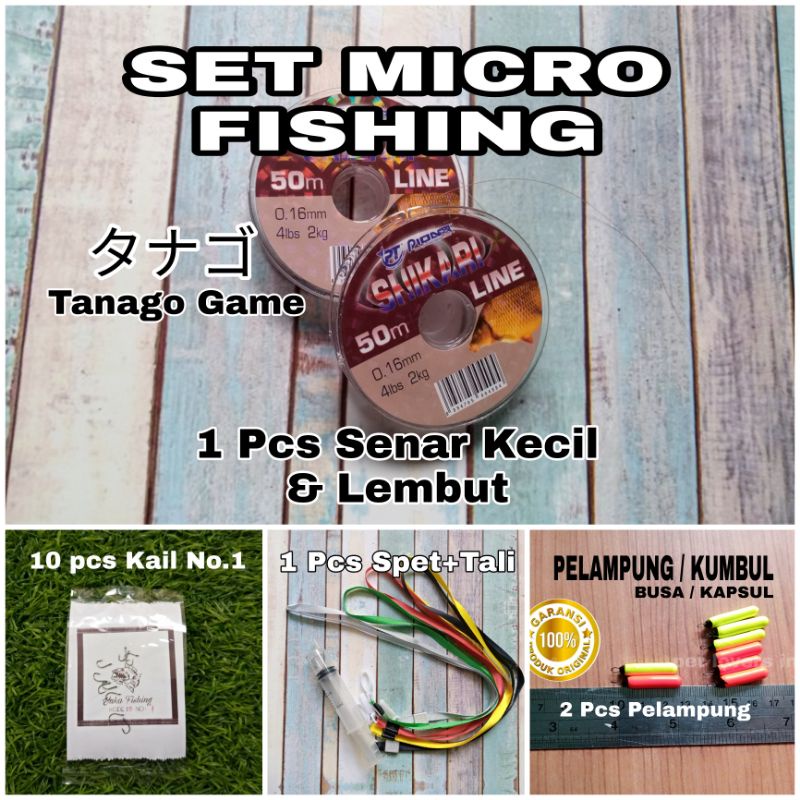 Jual PROMO Full set alat pancing micro fishing Tanago/wader/sepat ...