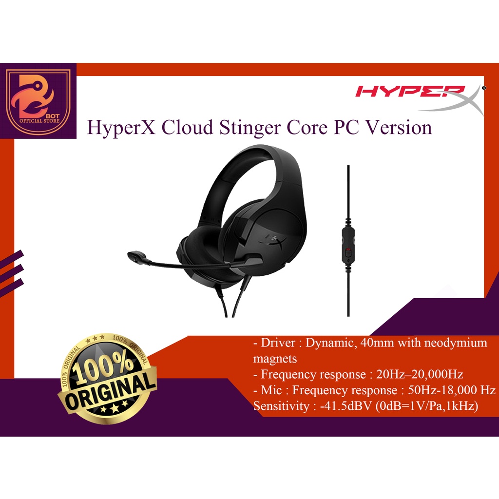 Jual HyperX Cloud Stinger Core Kingston Wired PC Version Headset Headphone | Hyper X Original ...