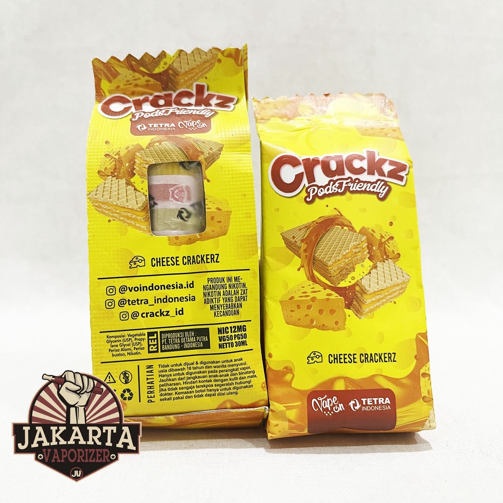 Jual PODS FRIENDLY CRACKZ V3 CHEESE CRACKERZ 30ML 12MG BY TETRA X VAPE ...