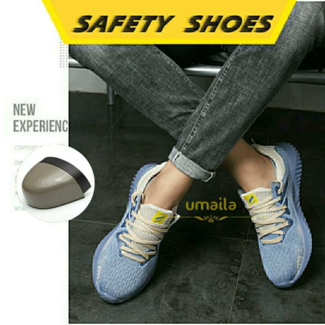 Jual SEPATU SAFETY RINGAN CASUAL SPORT UJUNG BESI | Shopee Indonesia