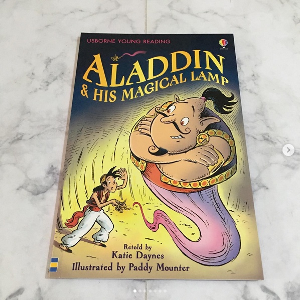 Jual aladdin and the magic lamp lampu ajaib usborne reprint buku cerita ...