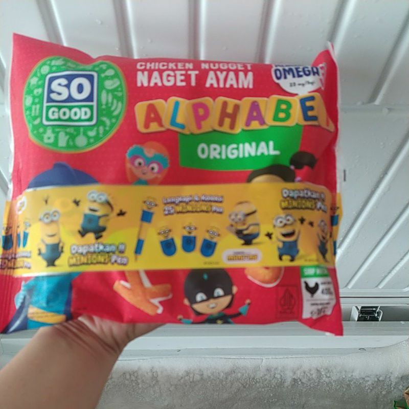 Jual So Good Chicken Naget Alphabet uk 400 gr | Shopee Indonesia