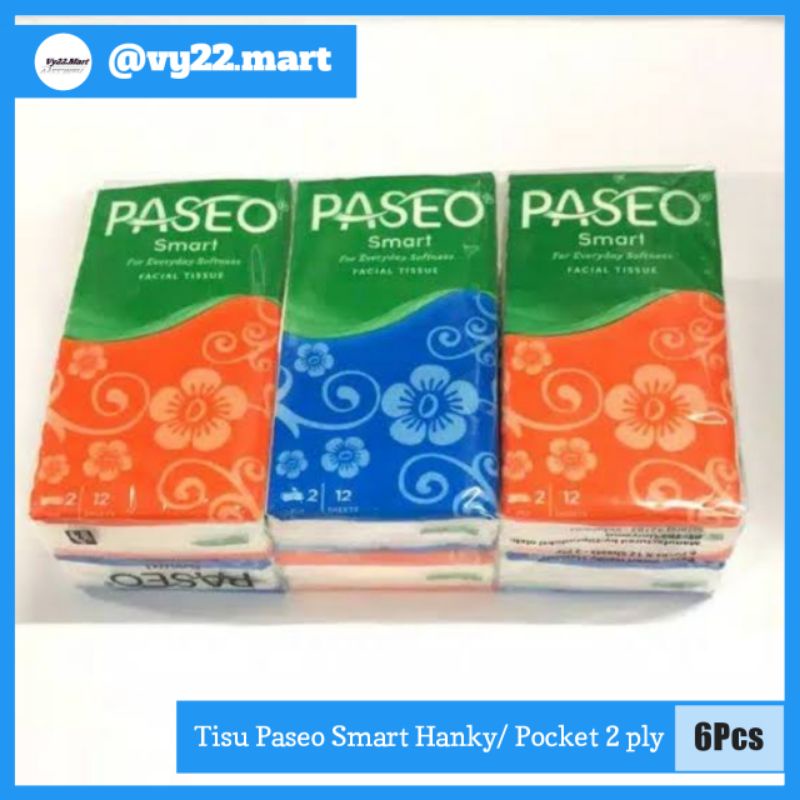 Jual Tissue tisu Paseo Smart Hanky/ Pocket 2 ply | Shopee Indonesia