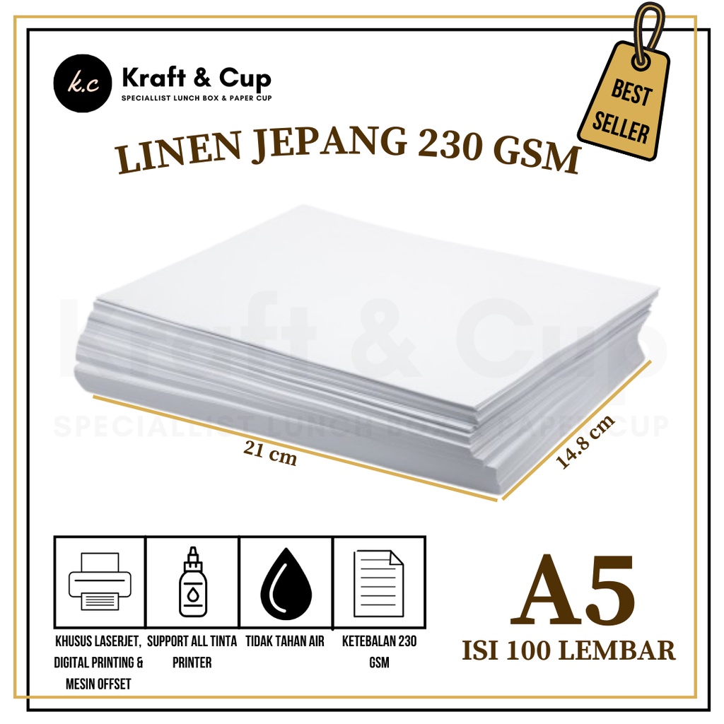 Jual Kertas Linen A5 isi 100 lembar / Kertas Karton A5 Linen | Shopee ...