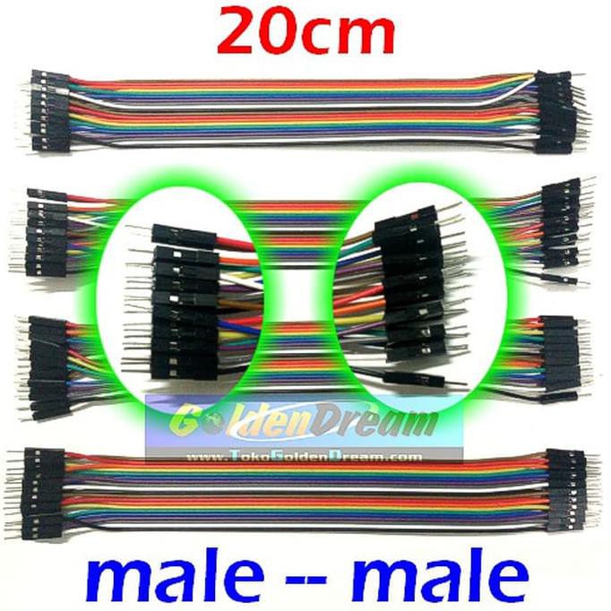 Jual Terbaru Kabel Jumper Male - Male Breadboard Arduino Wire Bread ...