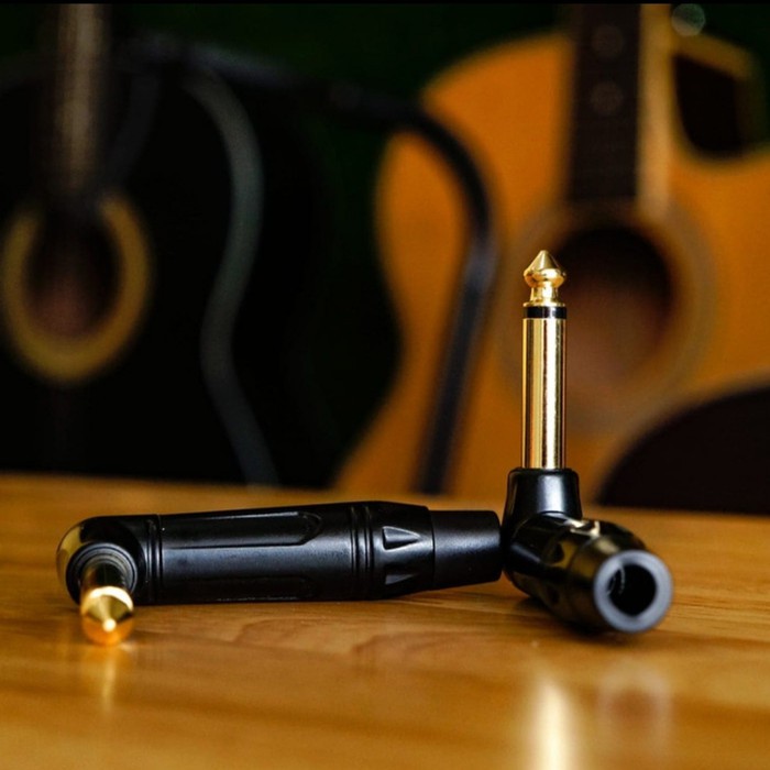 Jual Jack Gitar Forteyo Akai Lurus/L Bengkok Forteyo Gold Platted ...