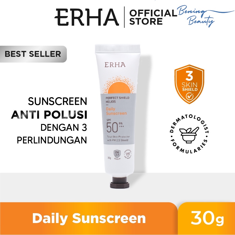 Jual ERHA Perfect Shield Helios SPF50/PA+++ 30g - Daily Sunscreen | Shopee Indonesia