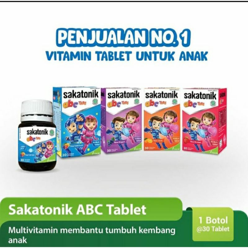 Jual Sakatonik Abc Vitamin Tablet Hisap Anak 100% Original | Shopee ...