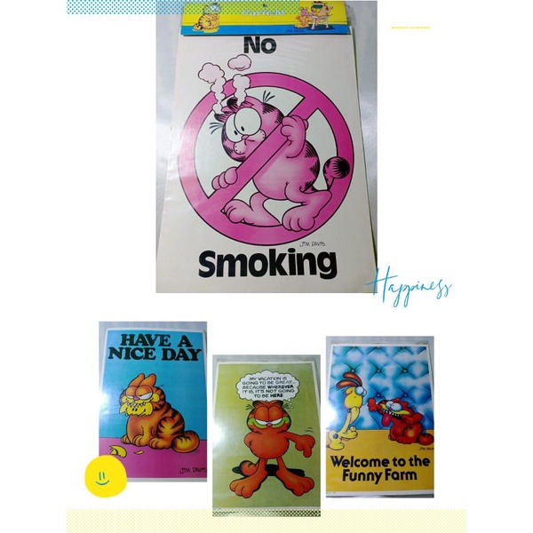 Jual Poster Garfield Jadul Vintage 90an 90 an Kucing Oren Orange ...