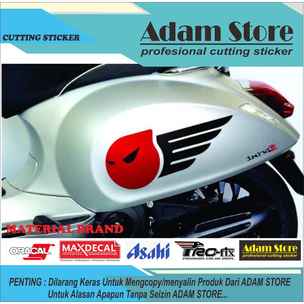 Jual STICKER motor vespa model Marus facetory sticker motor vespa ...
