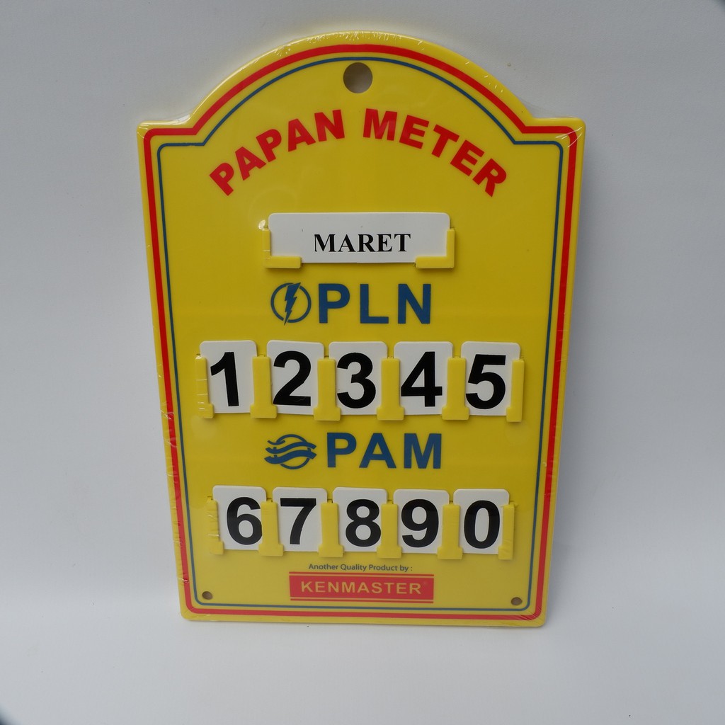Jual Papan Meteran PLN PAM Listrik Air meter Kenmaster | Shopee Indonesia
